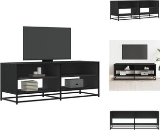 vidaXL Vidaxl - TV-Schrank Schwarz 120,5x40x46 cm Holzwerkstoff und Metall - TV-Schrank - TV-Schränke - TV-Möbel - TV-Ständer