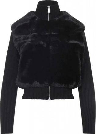 Moose Knuckles Femme, Vestes, Noir, Taille: 38 FR Veste c&ocirc;tel&eacute;e &agrave; col montant