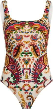 Etro Femme, Maillots de bain, Multicolore, Taille: 40 FR Maillot de bain une pi&egrave;ce &agrave; motif cachemire floral