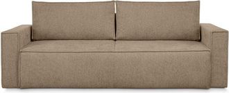 Konsimo Napi ii Sofa 3 Sitzer, mit Schlaffunktion, Modern, hellbraun - Konsimo
