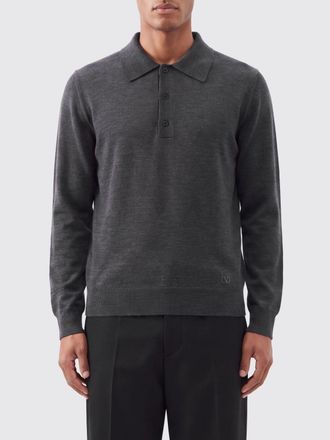 Valentino Polo &agrave; manches longues en maille de laine vierge
