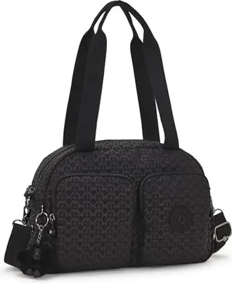 Kipling COOL DEFEA Sac à bandoulière de taille moyenne, Signature Emb (Noir)