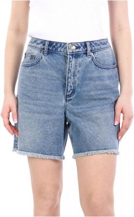 Michael Kors Femme, Shorts, Bleu, Taille: 36 FR Mr59066Fau Boyfriend Denim Shorts