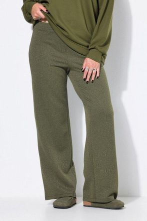 STUDIO UNTOLD Schlupfhose Hose Wide Legs High Waist Glitzer-Jacquard