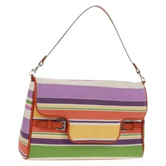 Burberry Pre-owned Vintage Canvas Shoulder Bag - - Pre-owned - Damen - Mehrfarbig - ONE SIZE