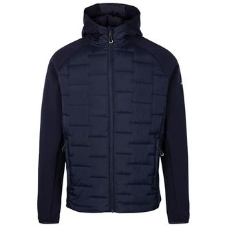 Trespass Haut actif &agrave; capuche pour homme avec fermeture &eacute;clair int&eacute;grale S&eacute;chage rapide Heber, bleu marine, M