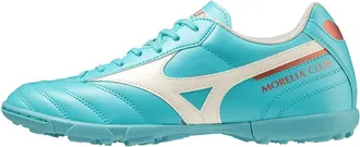 Mizuno Unisex Morelia II Club AS Fußballschuh, Blue Curacao/Snow White/Red Brown Satin, 38.5 EU
