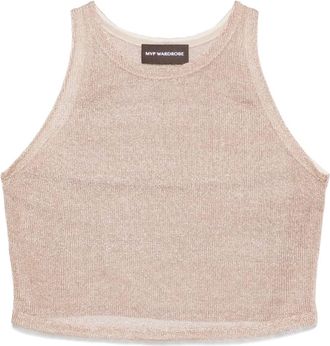 MVP Wardrobe débardeur à effet métallisé - Marron