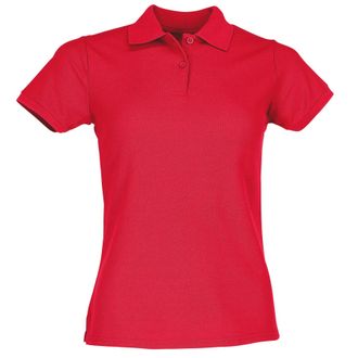 Fruit Of The Loom Fit 65/35 Piqu&eacute; Poloshirt, verschiedene Farben, Rot - Rot, X-Small