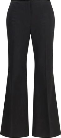 Toteme Pantalon &eacute;vas&eacute; &agrave; bords effiloch&eacute;s - Femme - Pantalons - Noir - Taille: 40 FR