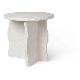 Ferm Living Table dappoint Mineral en marbre de Bianco Curia Ferm Living