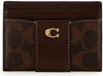 Coach Porte cartes en toile monogramme