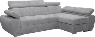 Mirjan24 Ecksofa Boston Mini Premium, Eckcouch mit Schlaffunktion und Bettkasten, Polsterecke mit Einstellbare Kopfstützen, L-Sofa, Couch, Wohnlandschaft, Stof