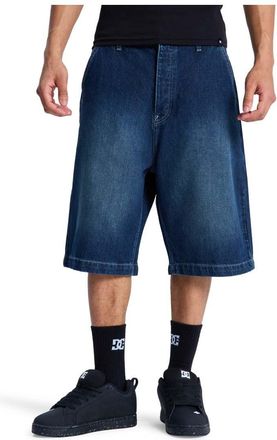 DC Short baggy en jean - Denim fonc&eacute;-Bleu