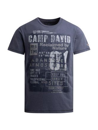 Camp David Rundhalsshirt aus Baumwolle