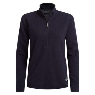 Craghoppers Compresslite Fleece f&uuml;r Damen, mit halbem Rei&szlig;verschluss (Dunkel Saphirblau)