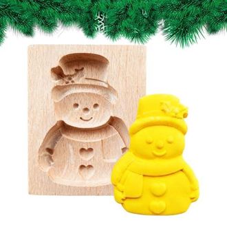 Generic Moule &agrave; biscuits en bois | Sapin de No&euml;l en bois anti-adh&eacute;sif Gadgets de cuisine - Emporte-pi&egrave;ce amusant pour f&ecirc;te de vacances, sabl&eacute;s, g&acirc;teaux, desse