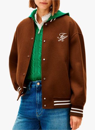 Tommy Hilfiger Veste Teddy en laine m&eacute;lang&eacute;e