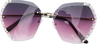 Holibanna 1Pièce Mode pour Femme Paillettes Accessoires de Fête UV Protection Verres Délicats et Rose