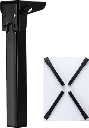 Generic Tischbeine - Verstellbare Aus Kohlenstoffstahl,Möbelersatzteil Für Schränke Badezimmer Betten TV Boards Schreibtisch Nachttisch, Klappbare Tischbeine,