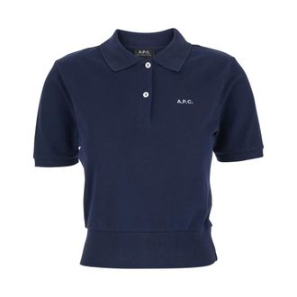 A.P.C. Oc&eacute;ane Poloshirt - - Tops - Damen - Blau - M