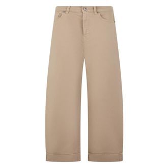 P.A.R.O.S.H. Weite Jeans aus Denim - - Jeans - Damen - Beige - M