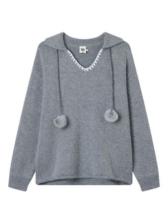 B+ab pull à pompon - Gris