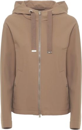 Herno Femme, Vestes, Brun, Taille: 44 FR Veste &agrave; capuche en First Act PEF