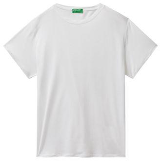 Benetton Damen 3nlhe1af9 T-Shirt, Weiß 101, Small