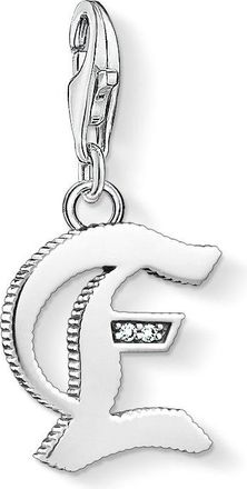 Thomas Sabo Thomas Sabo Damen-Charm-Anhänger E Buchstabe Silber Charm Club 925 Sterling Silber 1585-643-21