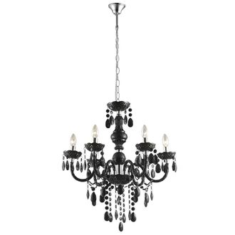 Globo Lighting 6 x E14 60 Watt Cuimbra I Acryl Dekor schwarz