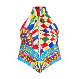 Dolce & Gabbana Top sans manches - Femme - Tops - Multicolore - Taille: 52 FR