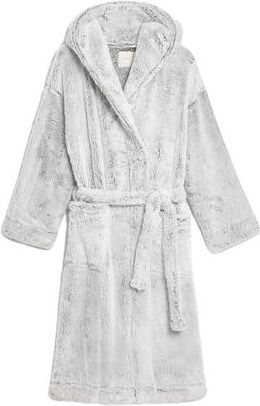 Marks and Spencer Robe de chambre en polaire &agrave; capuche Gris Femmes S