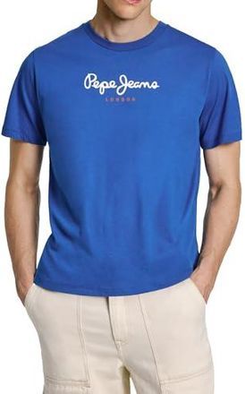 Pepe Jeans London Eggo N T-Shirt, Bleu Acier, XL Homme