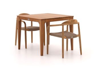 Bellagio la vita attrattiva Bellagio Berbaro/Bruca 90 cm Gartenm&ouml;bel-Set 3-Teilig Stapelbar