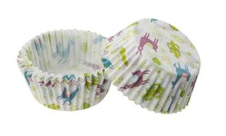 Zenker 43948 Muffinförmchen Dekor Lama/Kaktus, Papier, bunt