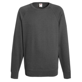Fruit Of The Loom Damen Sweatshirt Lightweight Raglan Sweat Lady-Fit 62-146-0 Light Graphite M