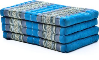 Leewadee Klappmatratze G&auml;stebett Klappbar Auto Matratze G&auml;stematratze Klappbar Faltbare Matratze, Kapok, Hellblau