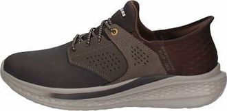 Skechers Homme Baskets D&eacute;contract&eacute;es Slade Macklin &Agrave; Enfiler, Chocolate, 40 EU