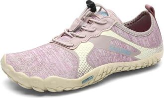 Saguaro Femme Chaussure Minimaliste Barefoot Shoes Chaussures Pieds Nus Antidérapant avec Large Boîte à Orteils pour Trail Running Fitness Lila,GR.42