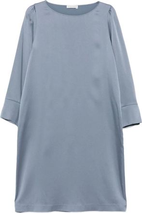 Le Tricot Perugia Midikleid mit Bündchen - Blau