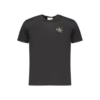 Calvin Klein Schwarzes Baumwoll T-Shirt f&uuml;r Herren
