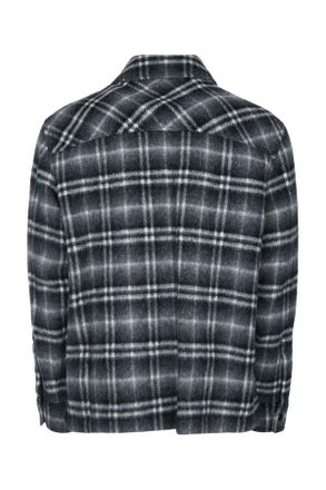 Burberry Wool Tartan Jacket - Gray