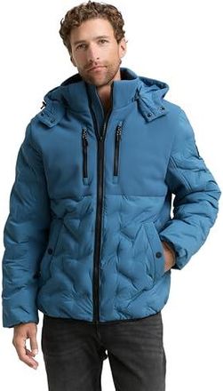 Tom Tailor 1046977 Veste, 38224-Real Teal Blue, S Homme