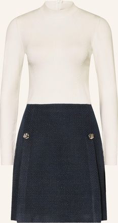 Ted Baker Kleid Im Materialmix Mit Glitzergarn blau