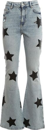 Chiara Ferragni Schlagjeans - Helles Jeansblau