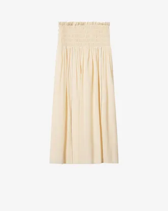 Isabel Marant Jupe Nerly En Soie - Femme - &Eacute;cru - Taille34 - Isabel Marant
