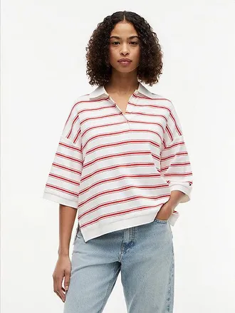 Tommy Hilfiger Polo oversize &agrave; rayures