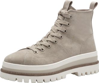 Tamaris Damen Stiefelette Leder bequem; BEIGE, EU 37