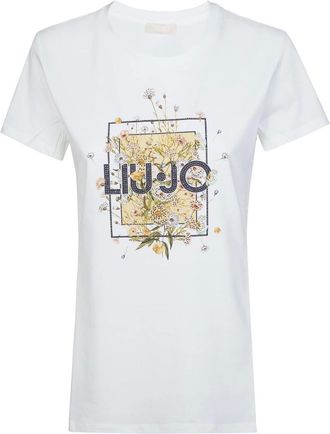 Liu Jo Femme, Tops, Blanc, Taille: 40 FR T-Shirt Moda MM